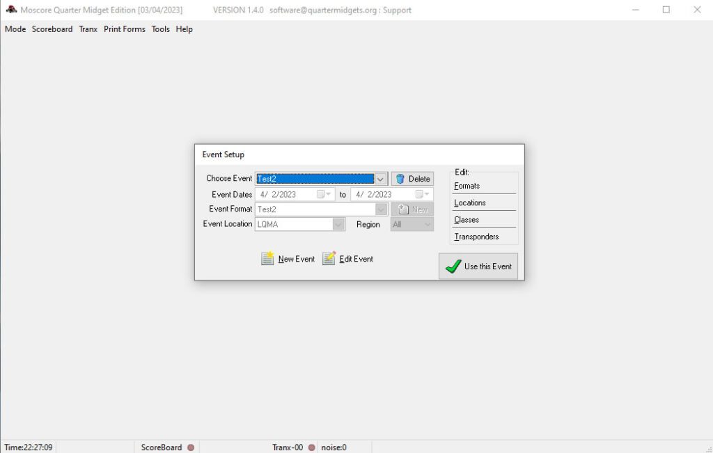 Moscore - Quarter Midgets of America